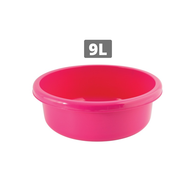 Round Washing Basin 9L Fuschia MSV